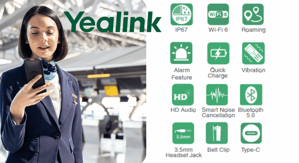 Yealink AX86R Ruggedized Wi-Fi Handset in Dubai